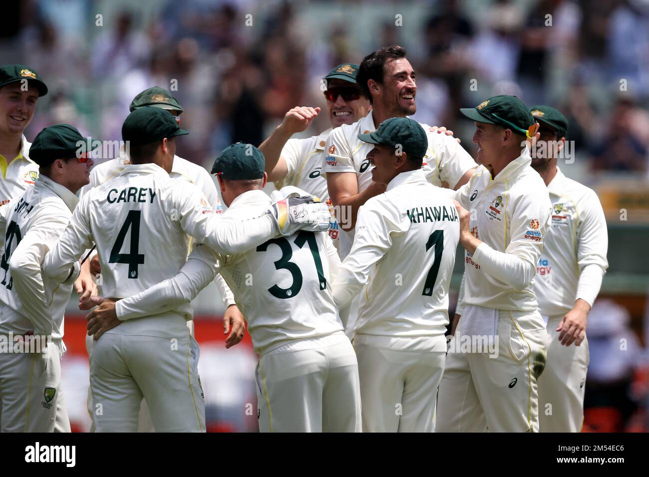 Melbourne, Australia, 26 December, 2022. The Australians celebrate a ...