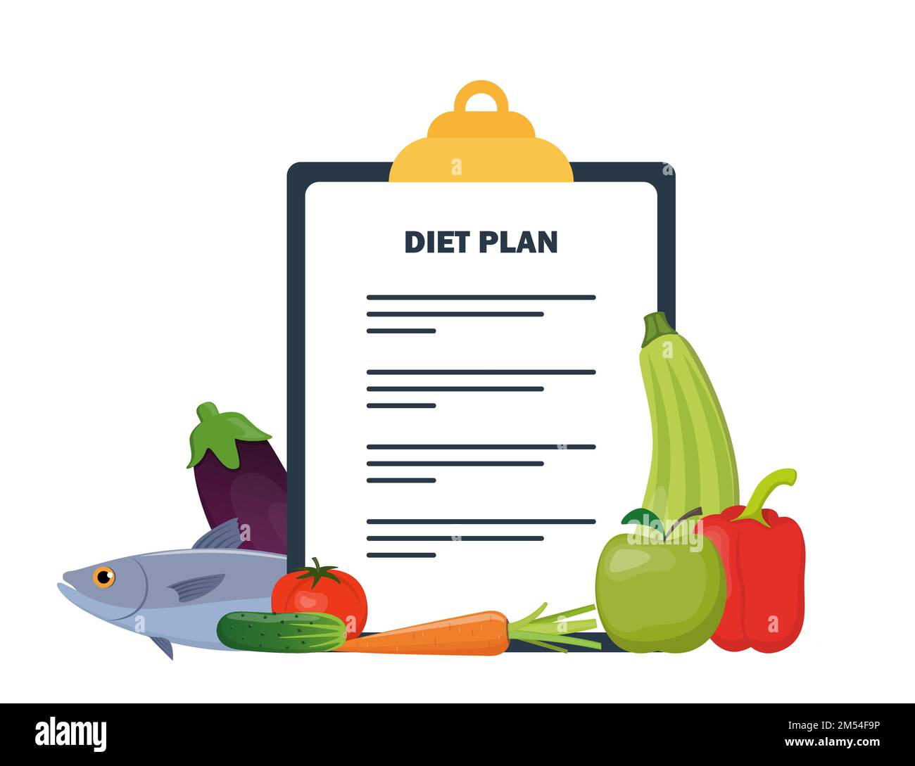Diet plan checklist. Healthy food and Diet planning, diet, food. Vector ...