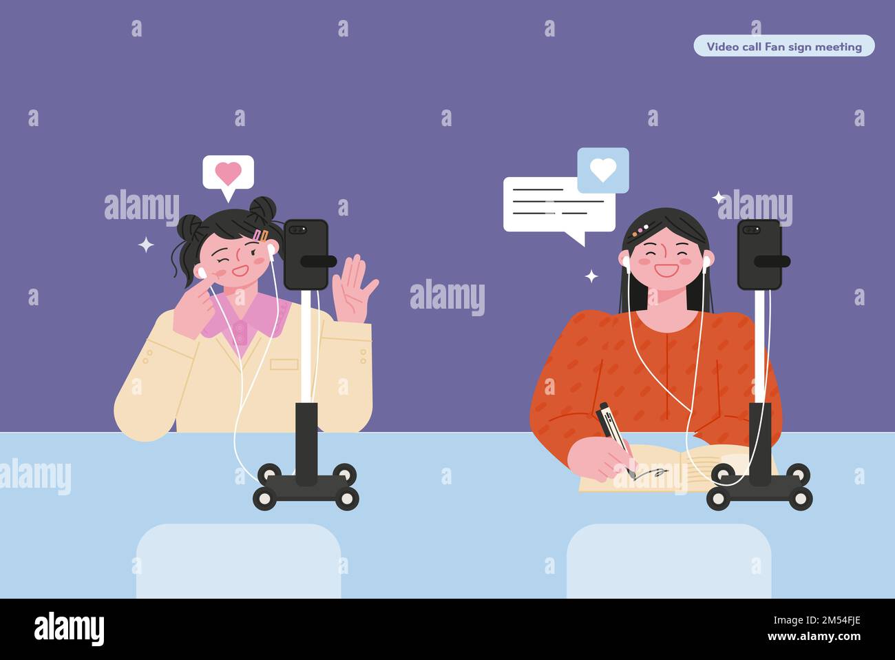 Online fan meeting. Celebrities are holding fan meetings and signings ...