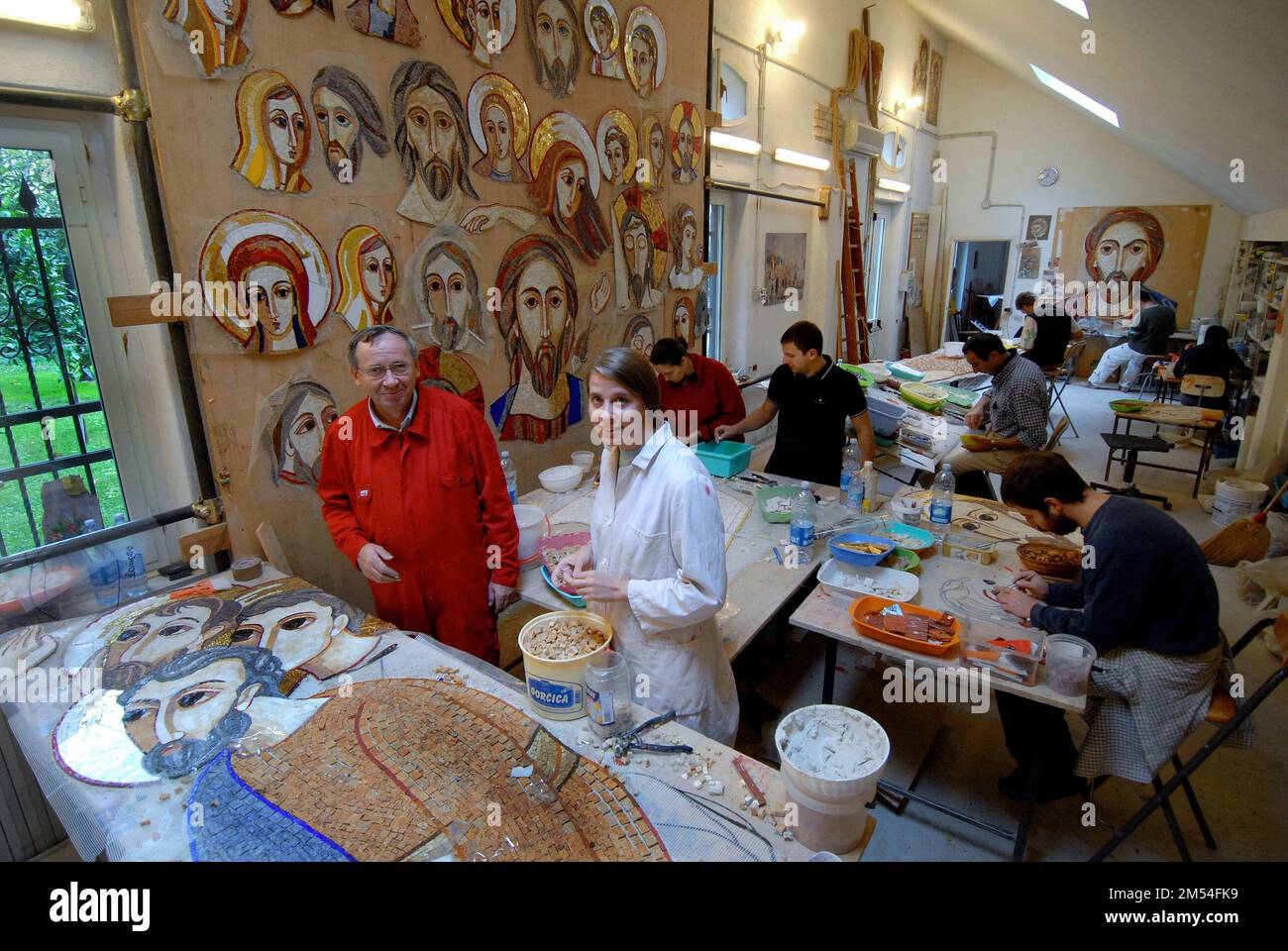 - File photo of Father Marko Ivan Rupnik at the ‘Aletti’ workshop in ...
