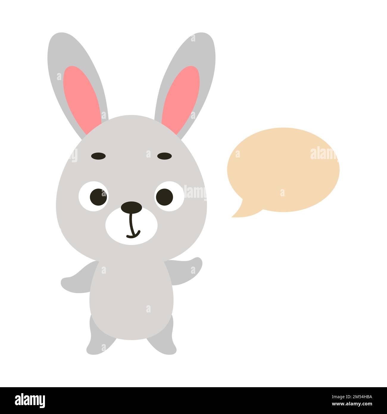 Cartoon illustration rabbit talking hi-res stock photography and images ...