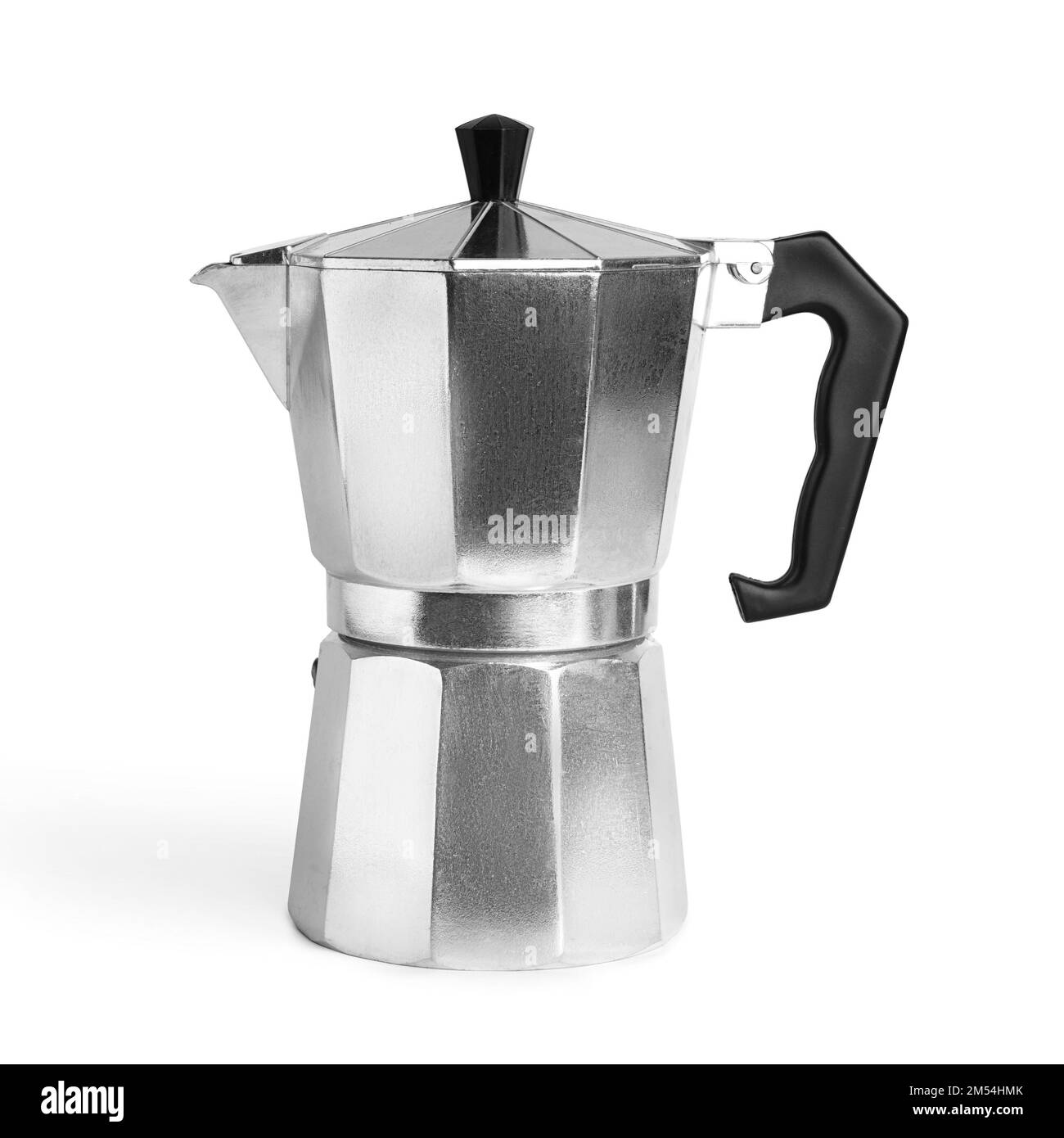 Geyser coffee maker on white background Stock Photo - Alamy
