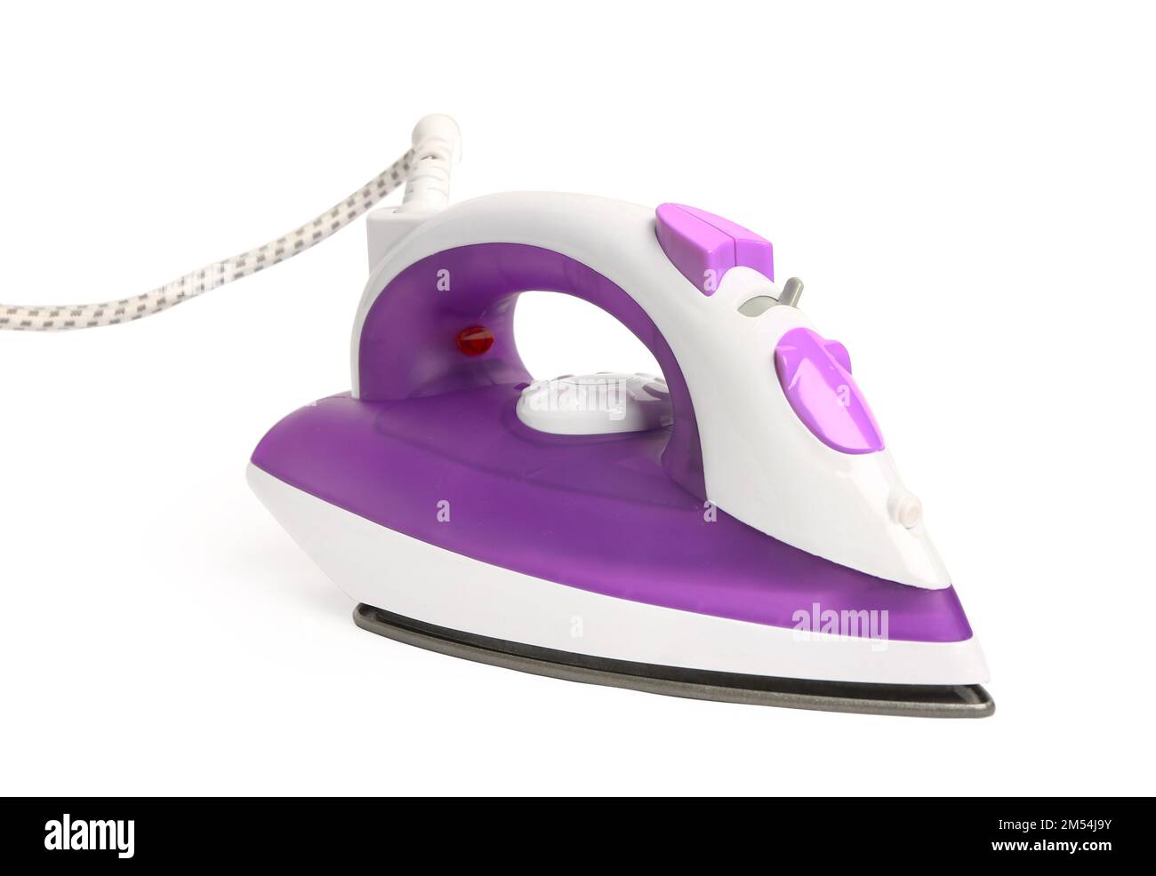 Electric iron isolated on white background Stock Photo - Alamy