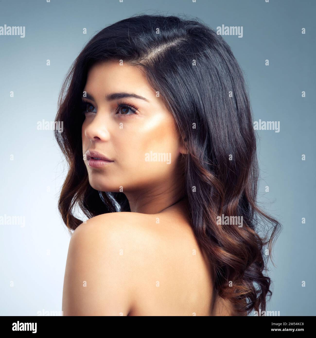 Her beauty is beyond compare. Studio shot of a beautiful young woman ...