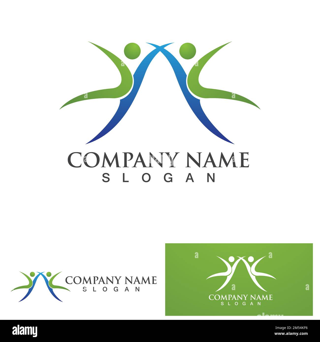 Health People Logo Vector illustration Design Template Stock Vector ...