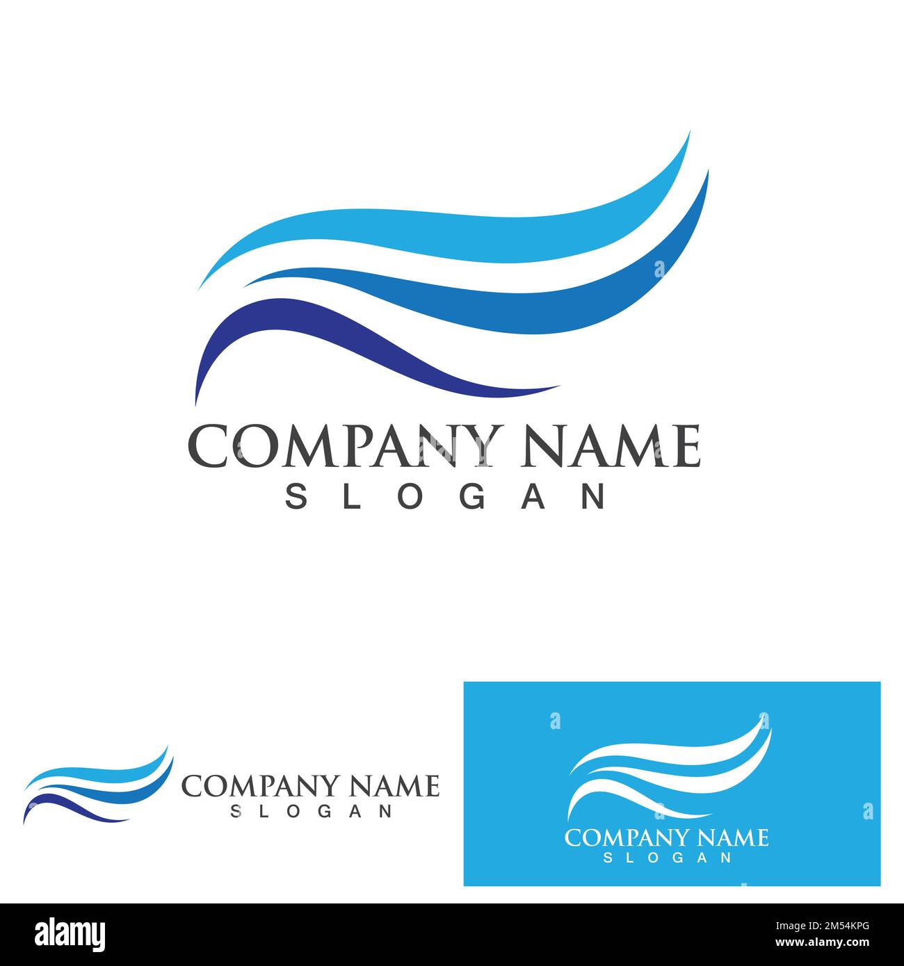 water wave logo design template Stock Vector Image & Art - Alamy