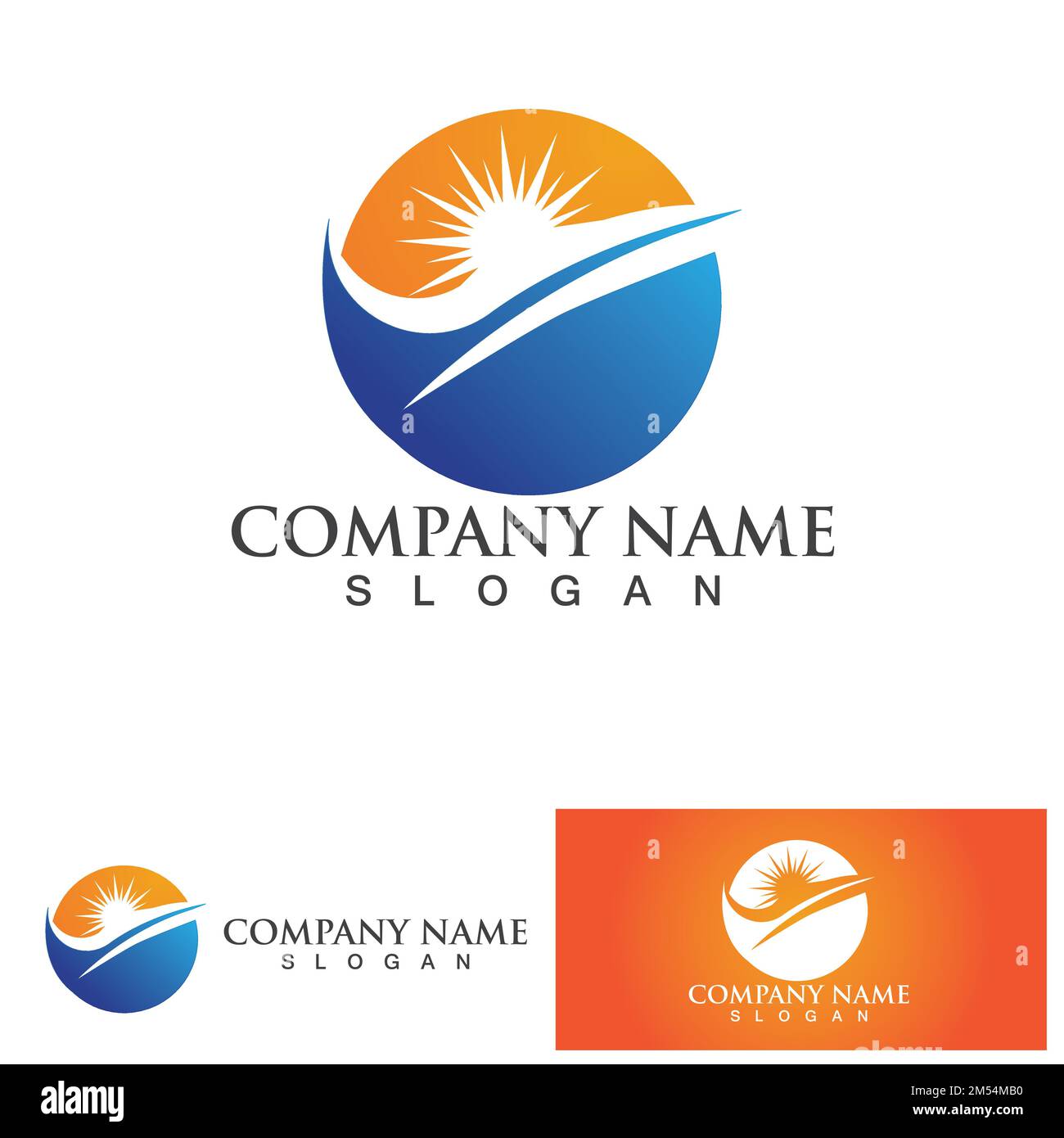 Ocean Sunset Logo Design Inspiration. isolated on white background ...