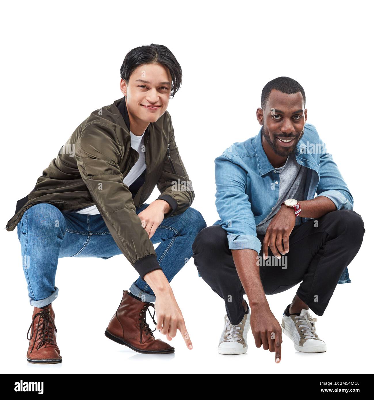 Two young men friends pose hi-res stock photography and images - Alamy