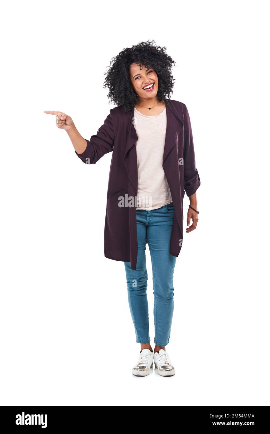 This is what youve been waiting for. Studio shot of a young woman ...