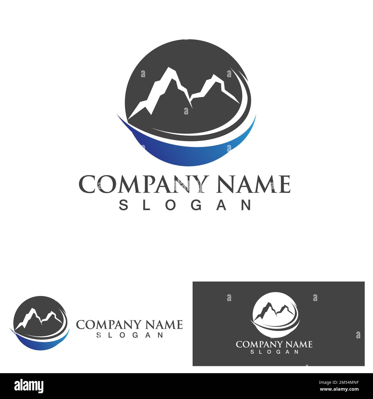 Mountain icon Logo Template Vector illustration design Stock Vector ...