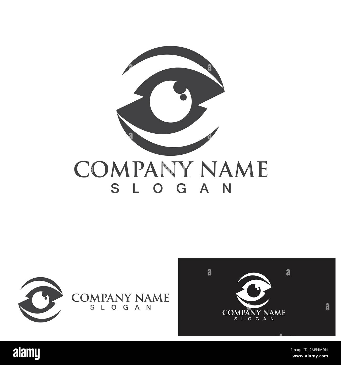 Eye Care vector logo design Branding Identity Corporate Stock Vector ...