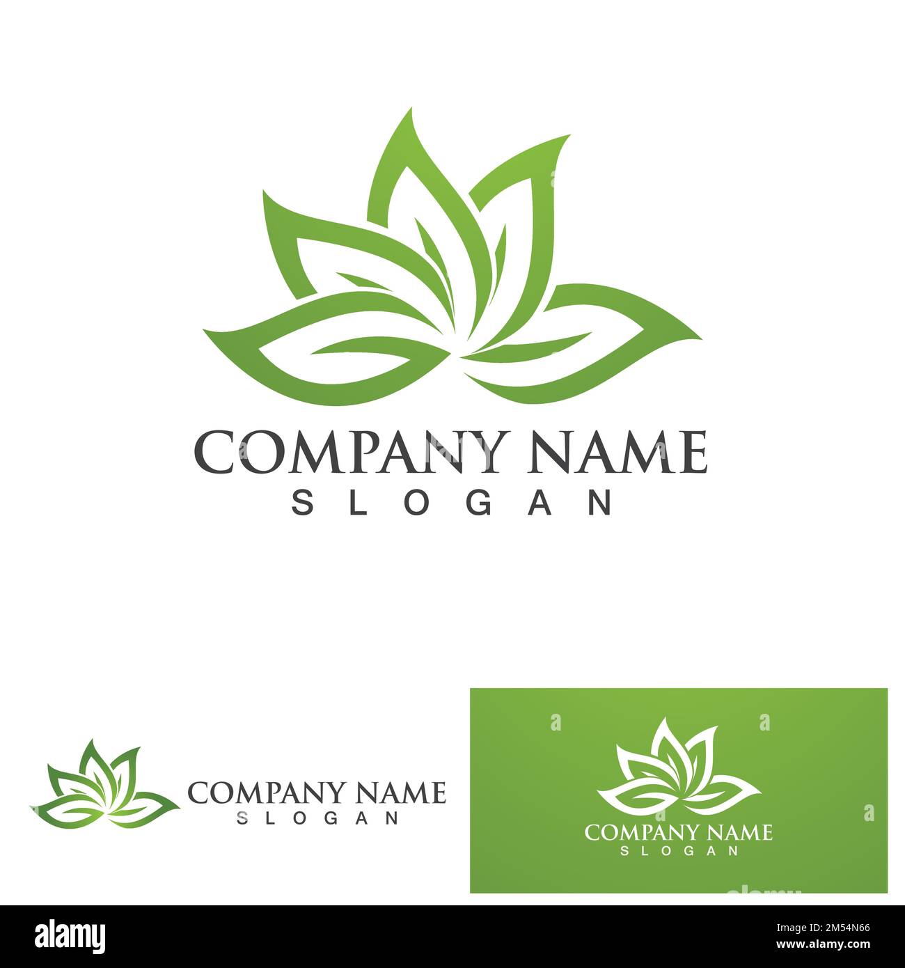 eco green leaf logo and symbol vector Stock Vector Image & Art - Alamy