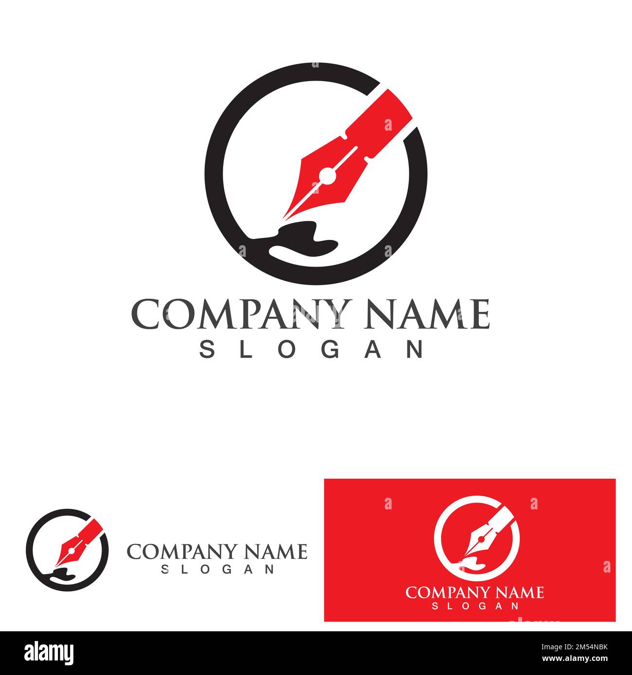 Pen Sign Logo template Vector illustration Stock Vector Image & Art - Alamy