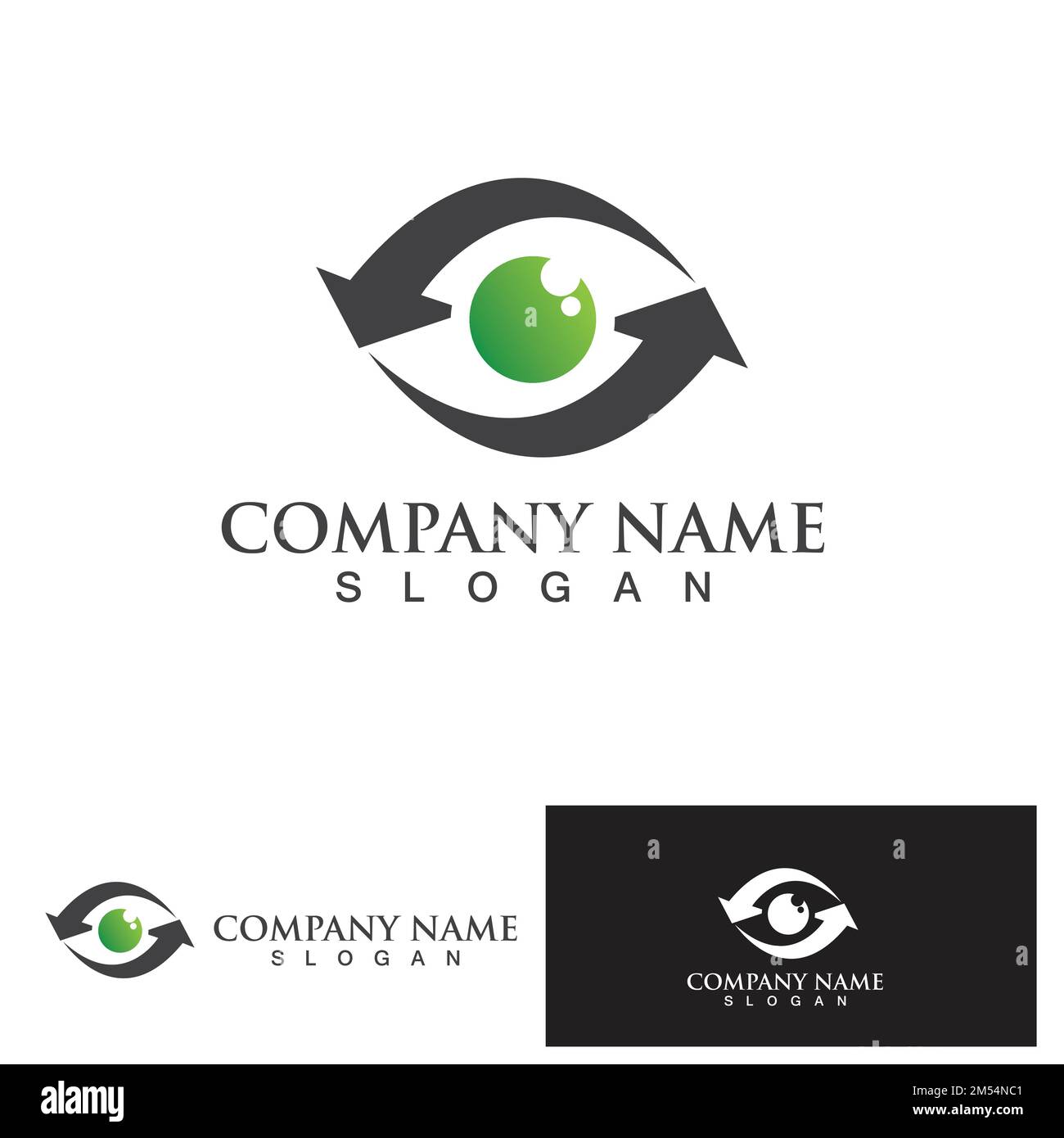 Eye Care vector logo design Branding Identity Corporate Stock Vector ...