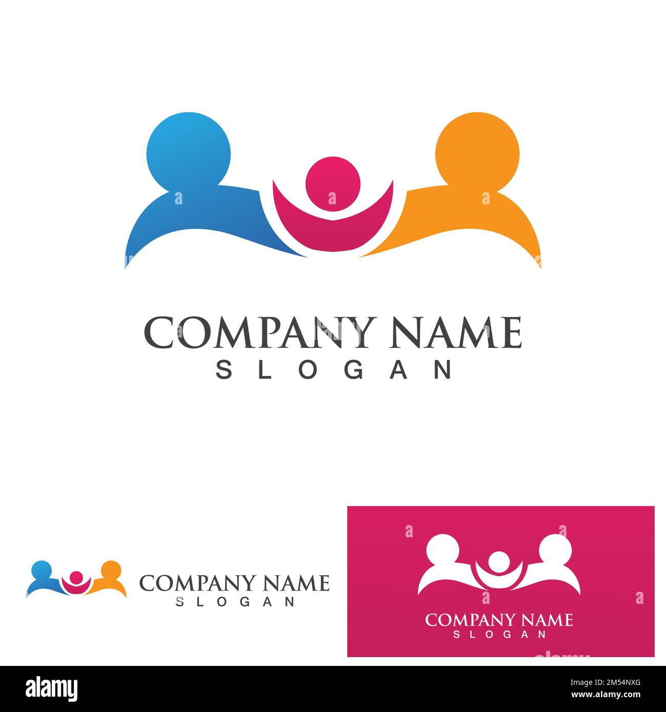 Family care friend care team logo Stock Vector Image & Art - Alamy
