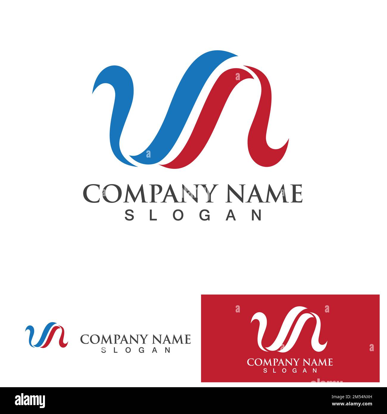 VN Letter Logo Template vector icon illustration Stock Vector Image ...