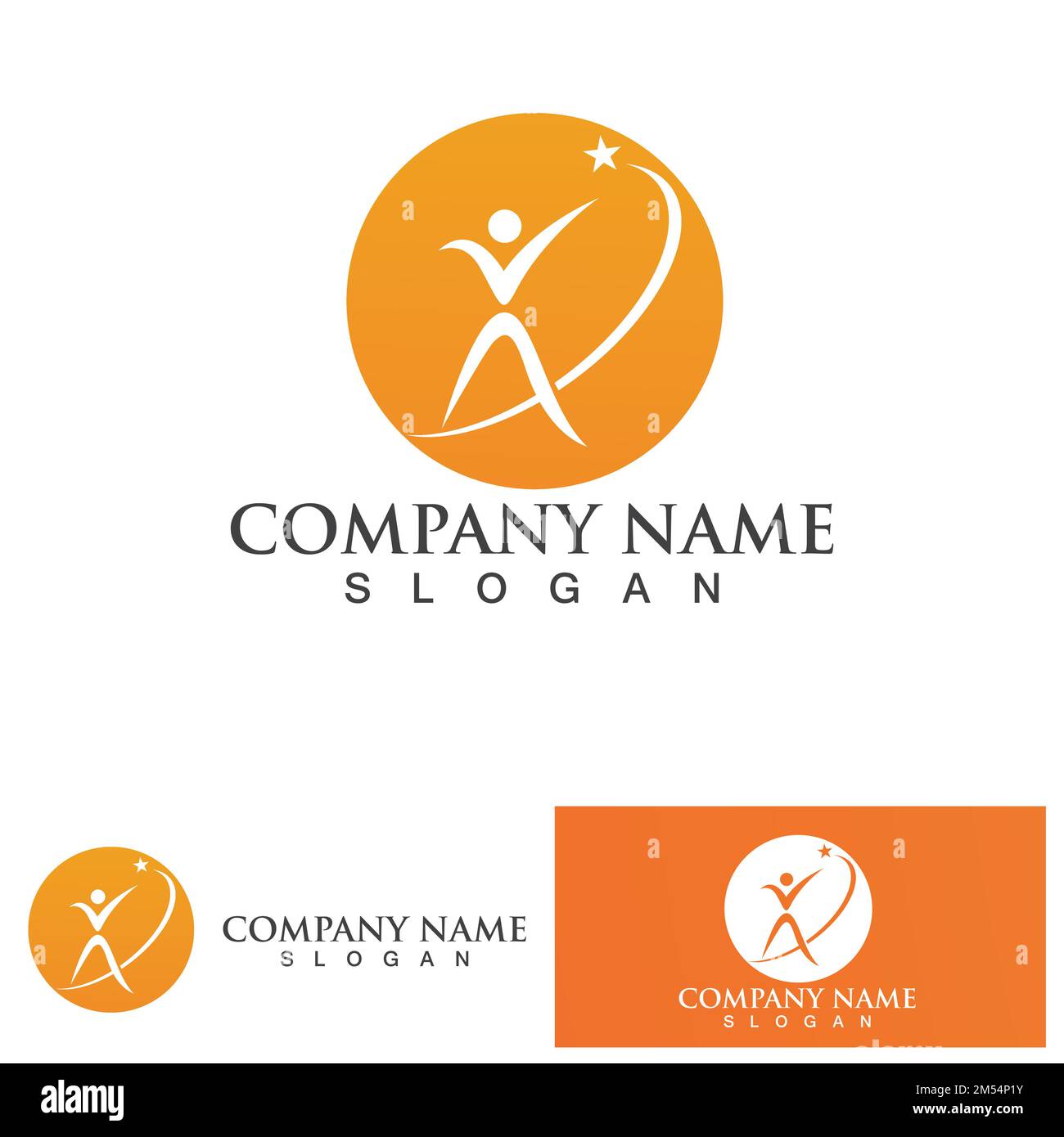 Business man success logo vector Stock Vector Image & Art - Alamy