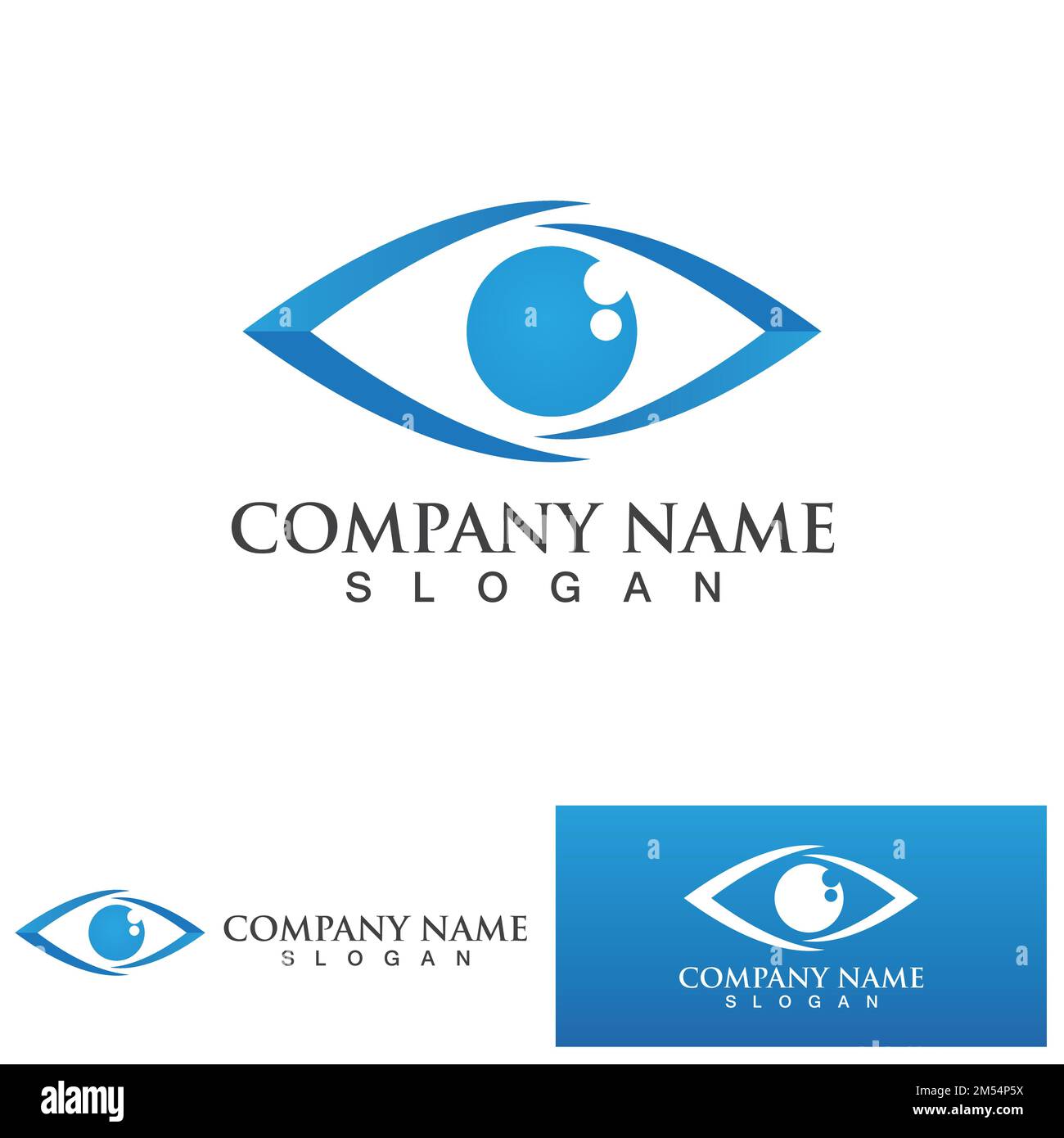 Branding Identity Corporate Eye Care vector logo design Stock Vector ...