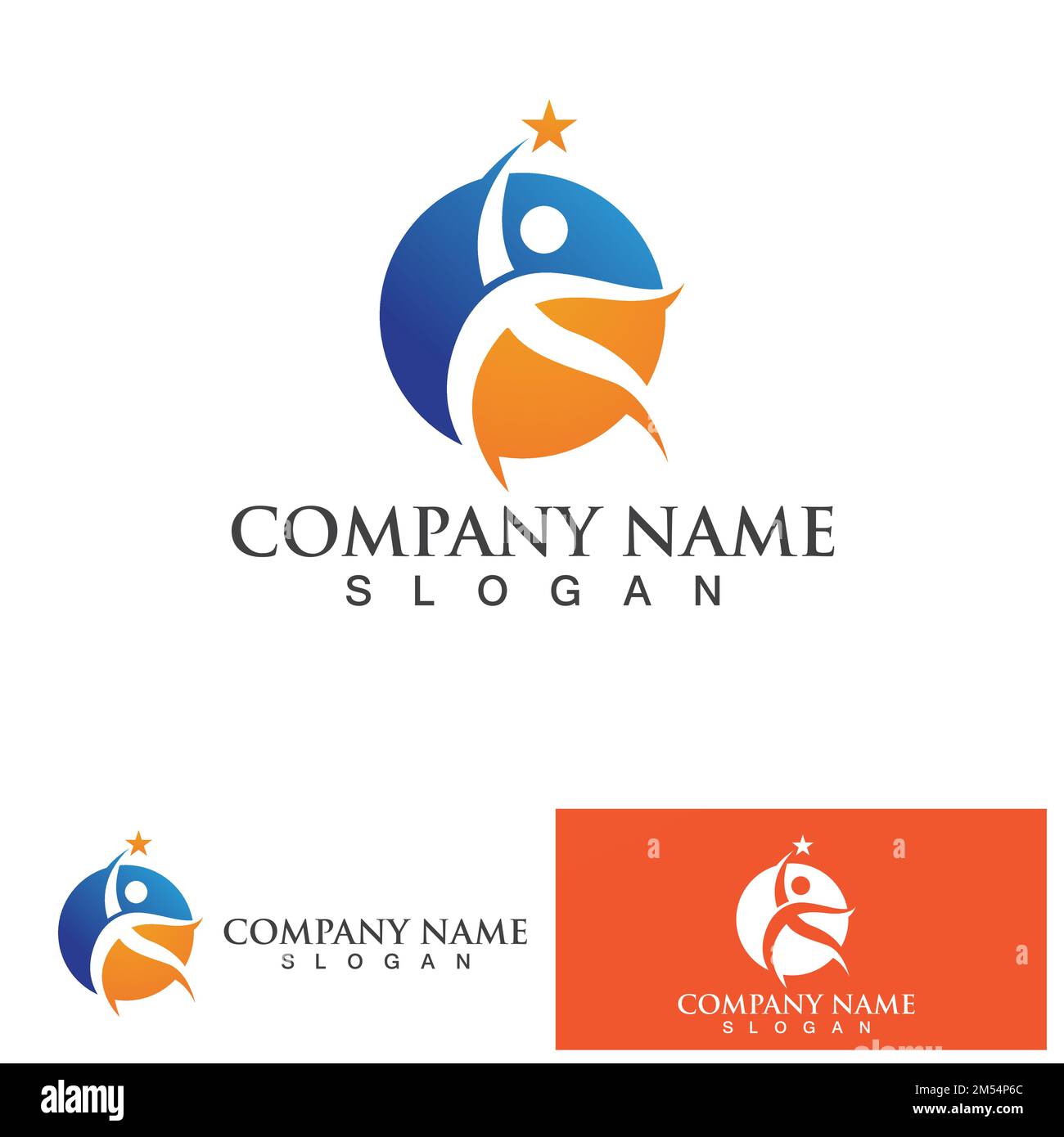 Business man success logo vector Stock Vector Image & Art - Alamy