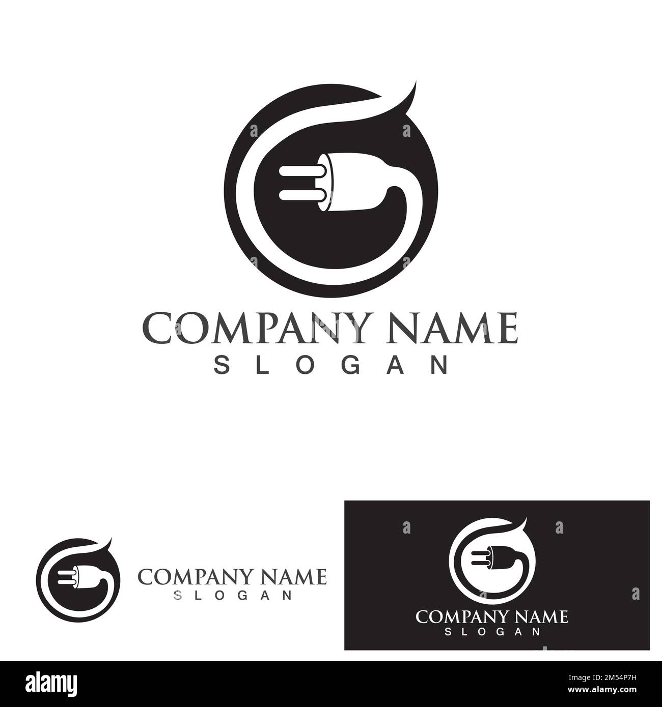 cable power logo vector template Stock Vector Image & Art - Alamy