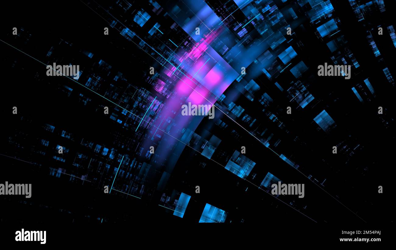 Abstract digital space, digital technologies, background for design. Transmission of information ...