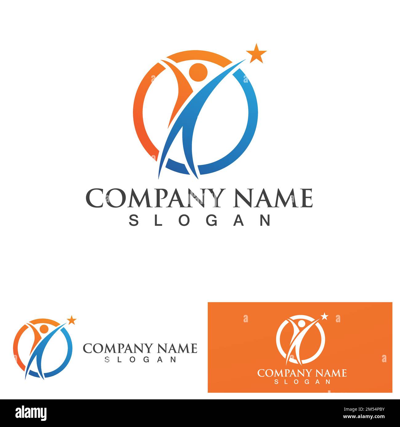 Business man success logo vector Stock Vector Image & Art - Alamy