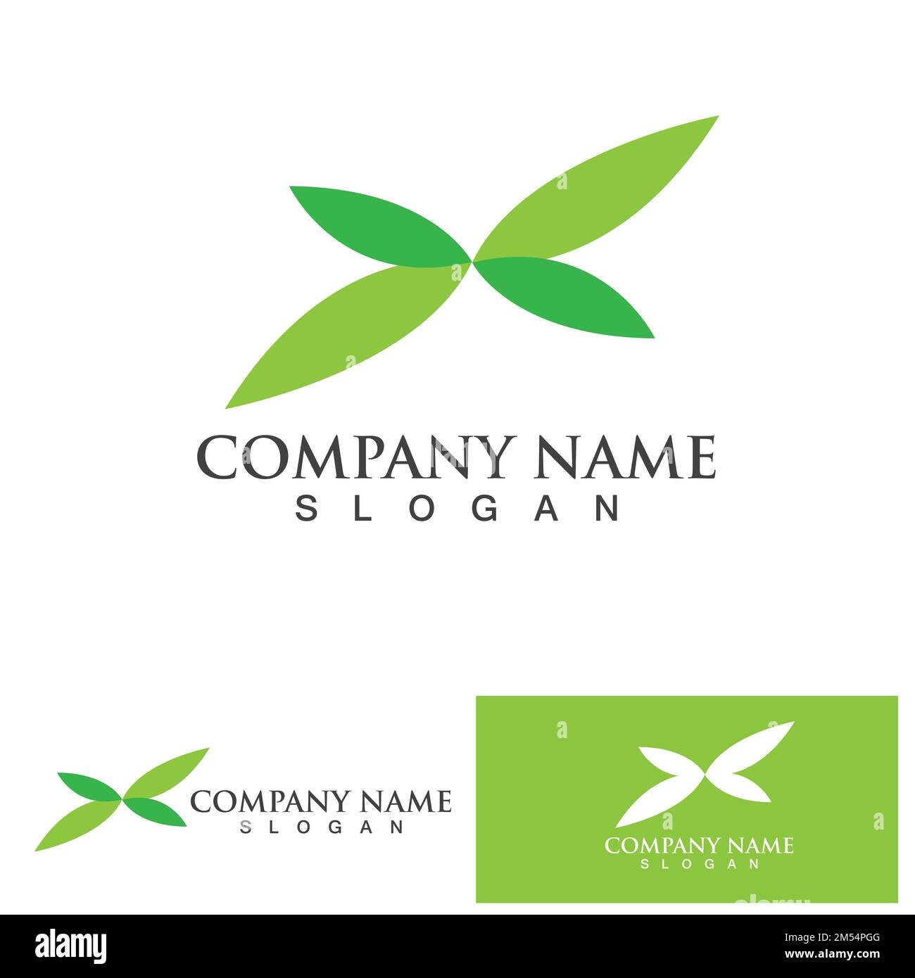 Leaf logo vector icon design template Stock Vector Image & Art - Alamy