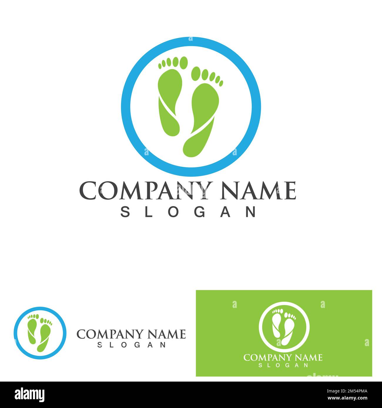 foot Logo Template vector icon illustration design Stock Vector Image ...