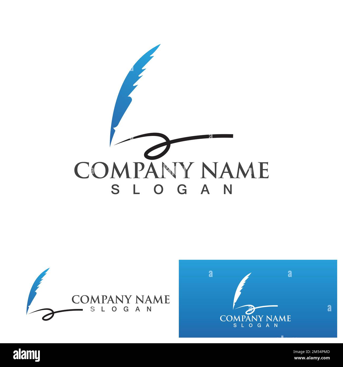 feather law logo template-vector Stock Vector Image & Art - Alamy