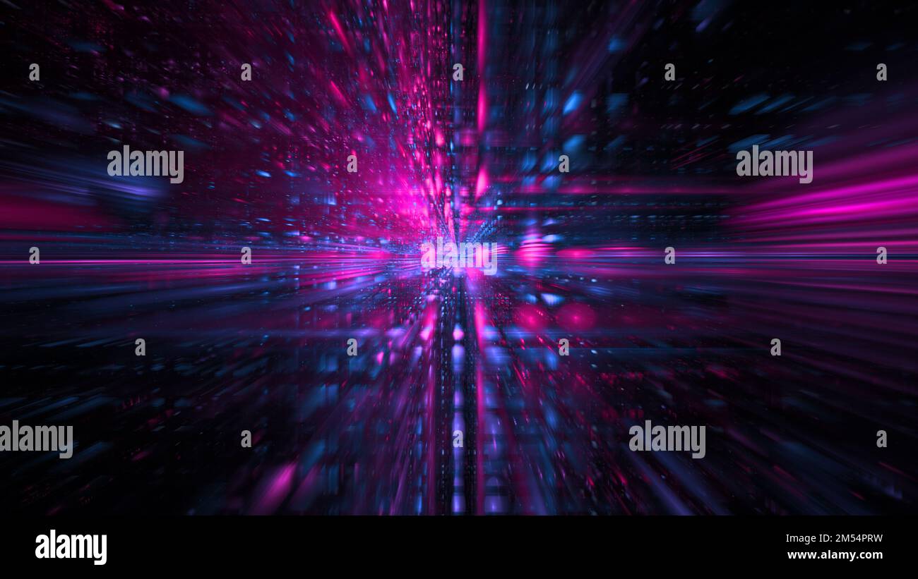 Abstract digital space, digital technologies, background for design. Transmission of information ...