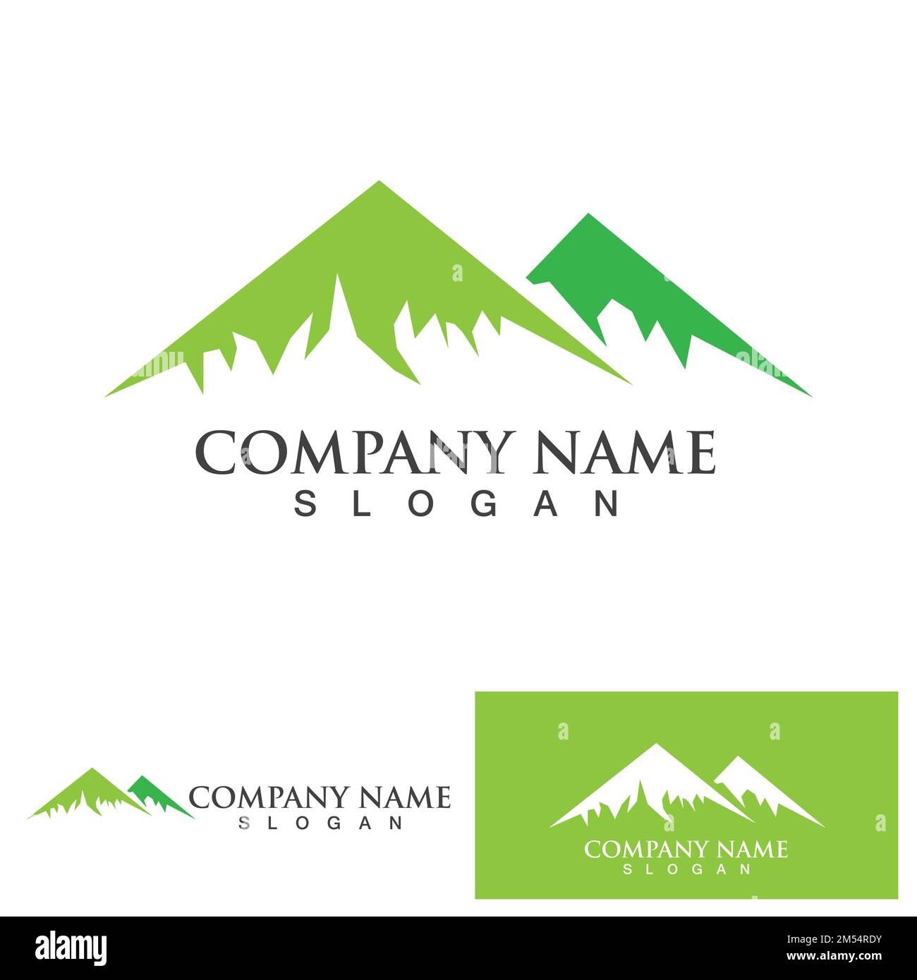 Mountain icon Logo Template Vector illustration design Stock Vector ...