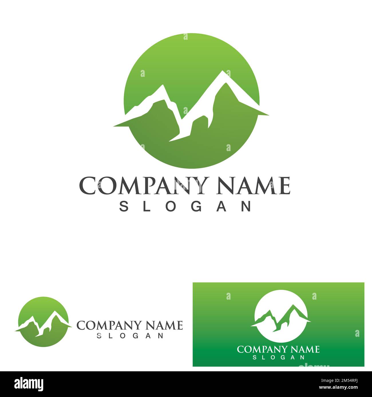 Mountain icon Logo Template Vector illustration design Stock Vector Image & Art - Alamy