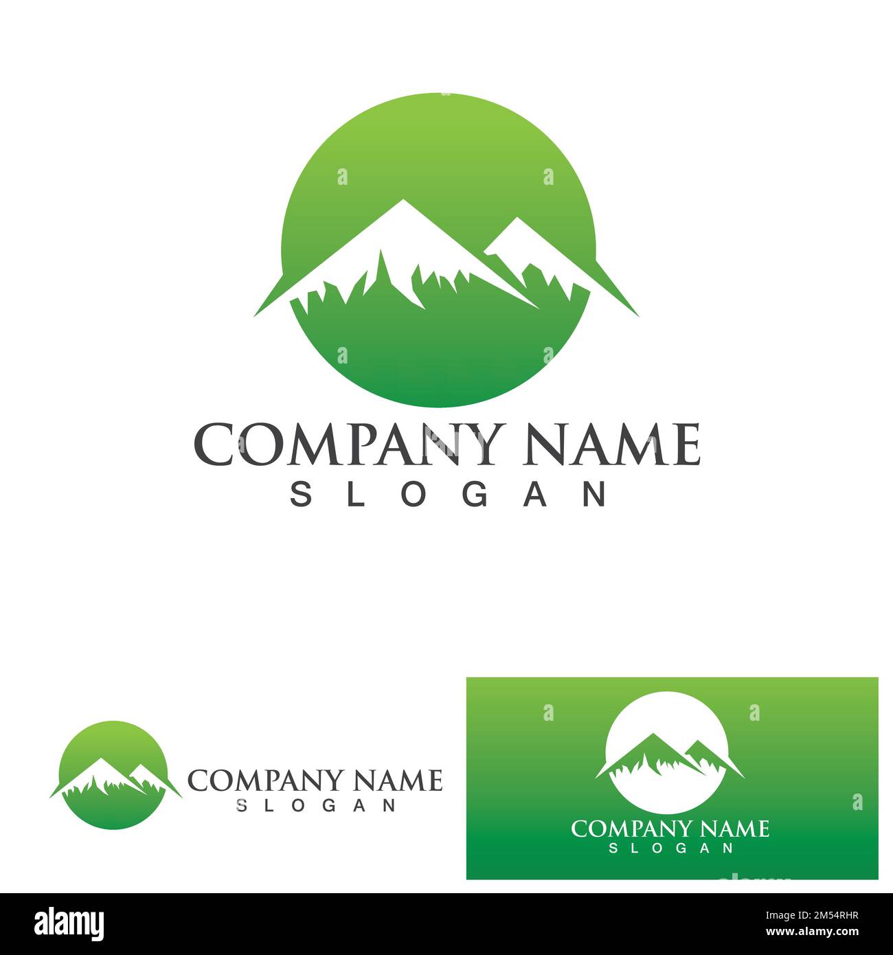 Mountain icon Logo Template Vector illustration design Stock Vector ...