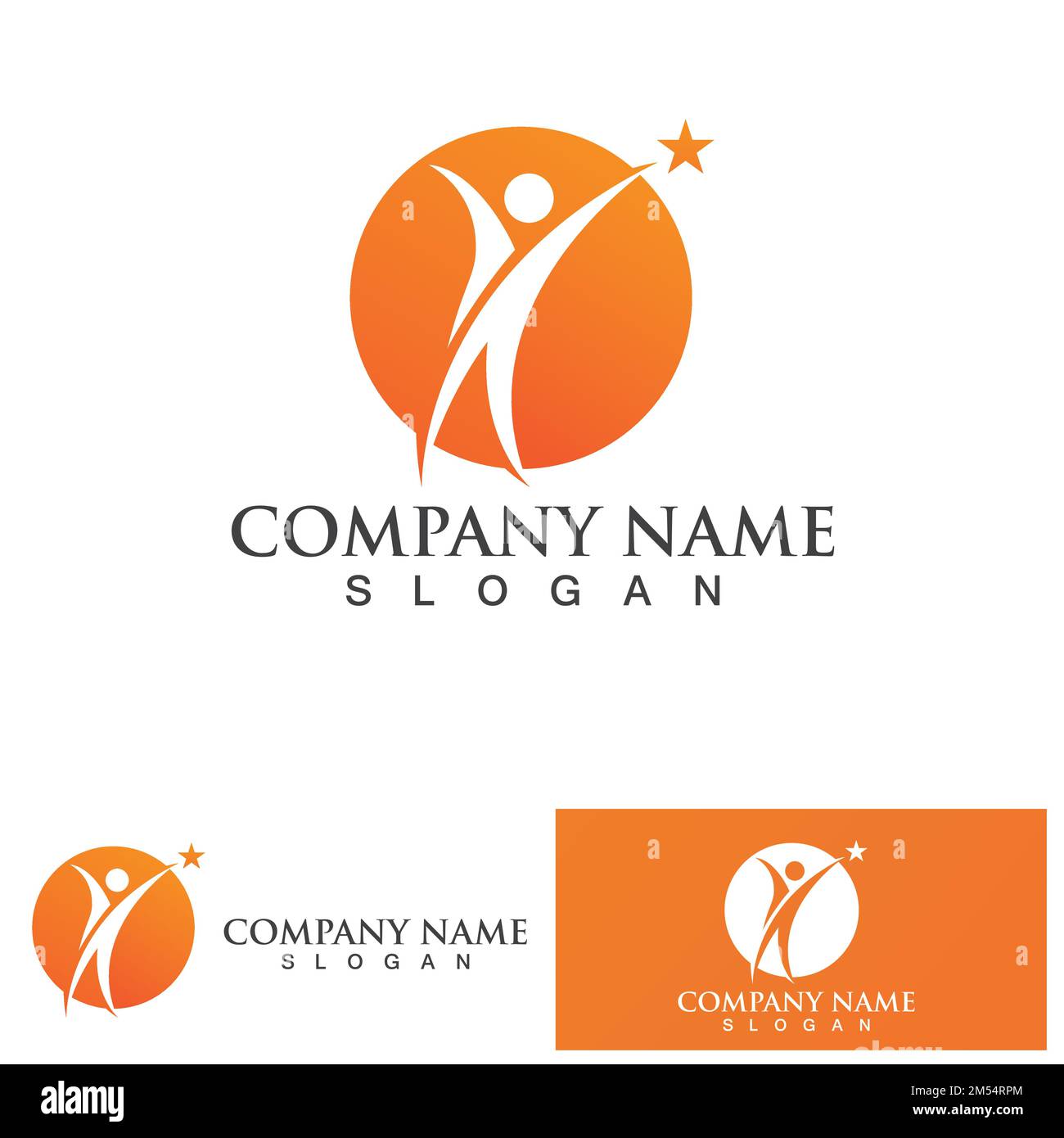 Business man success logo vector Stock Vector Image & Art - Alamy