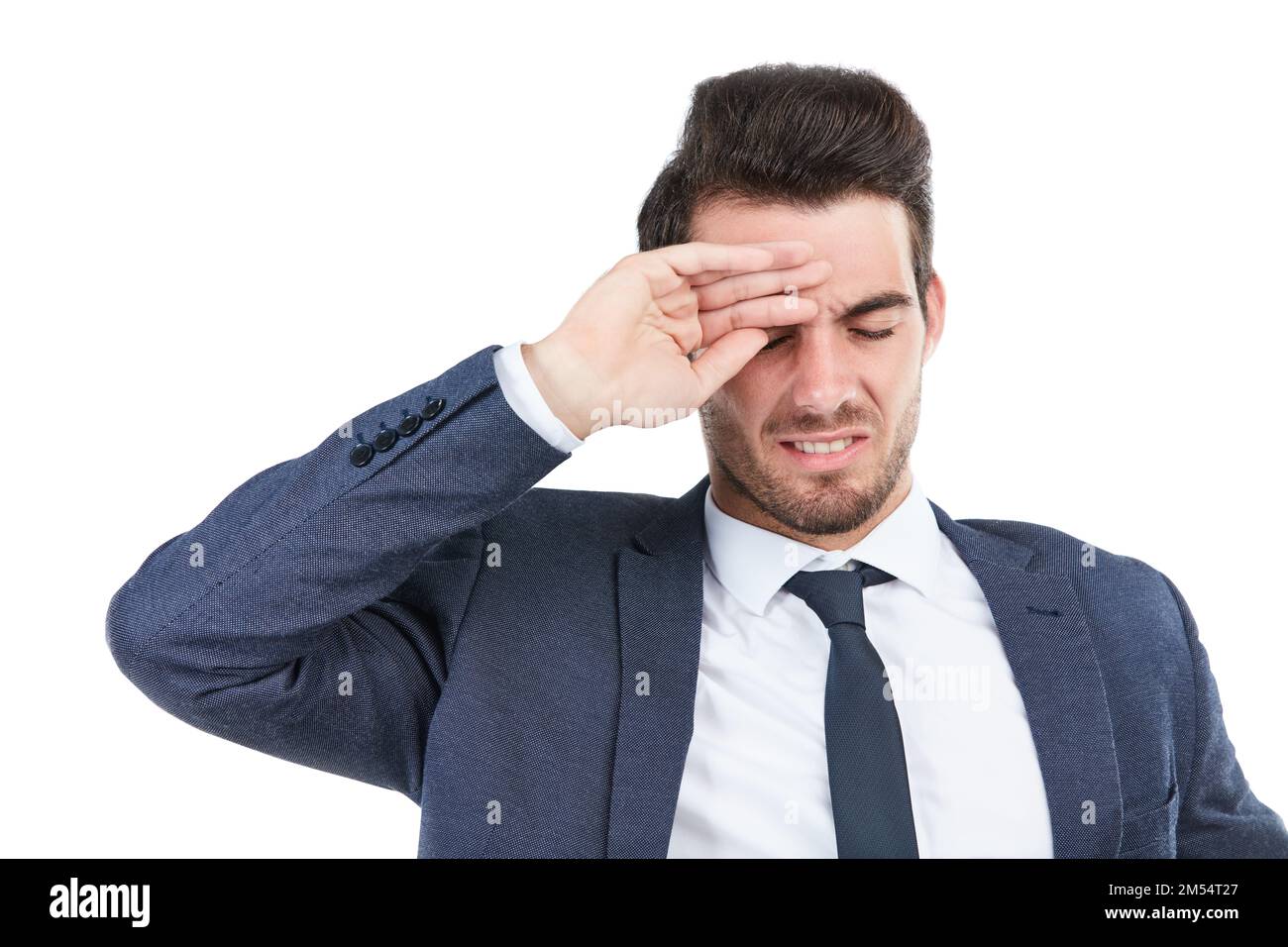 We make bad decisions and then we learn from them. Studio shot of a ...