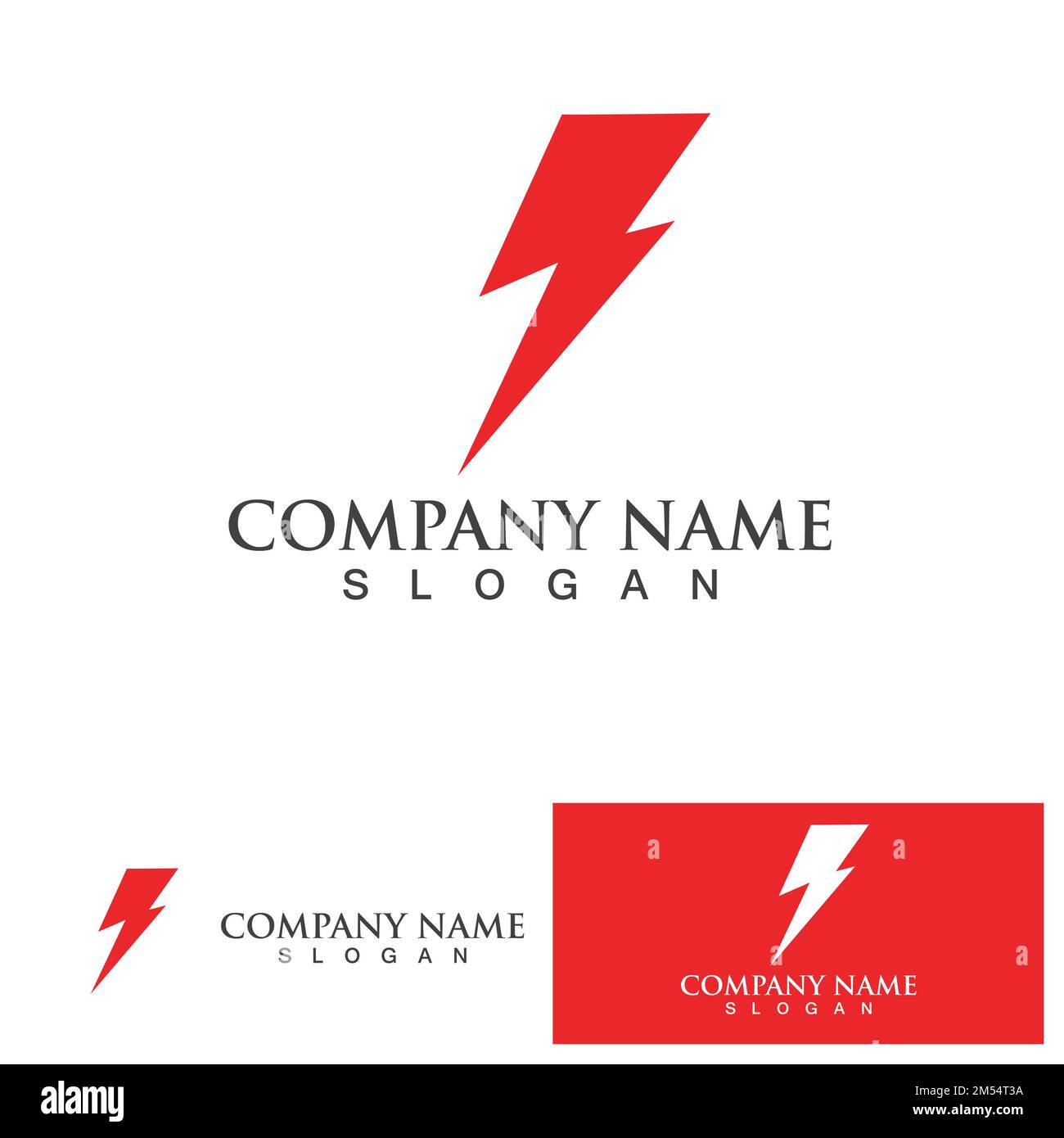 Thunder electric lightning logo vector illustration design.Flash ...