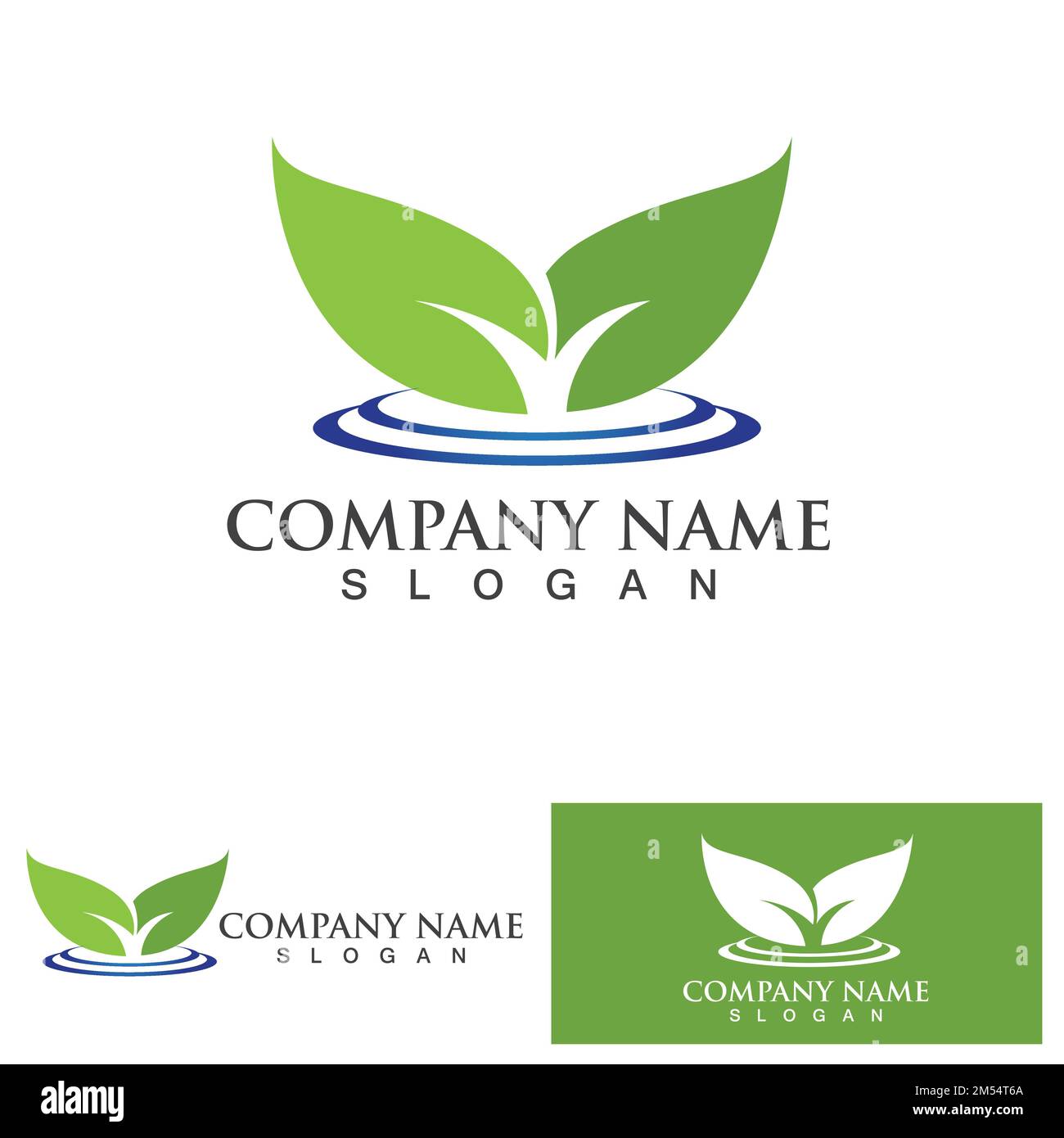 Eco Energy Vector Logo with leaf symbol. Green color with flash or ...
