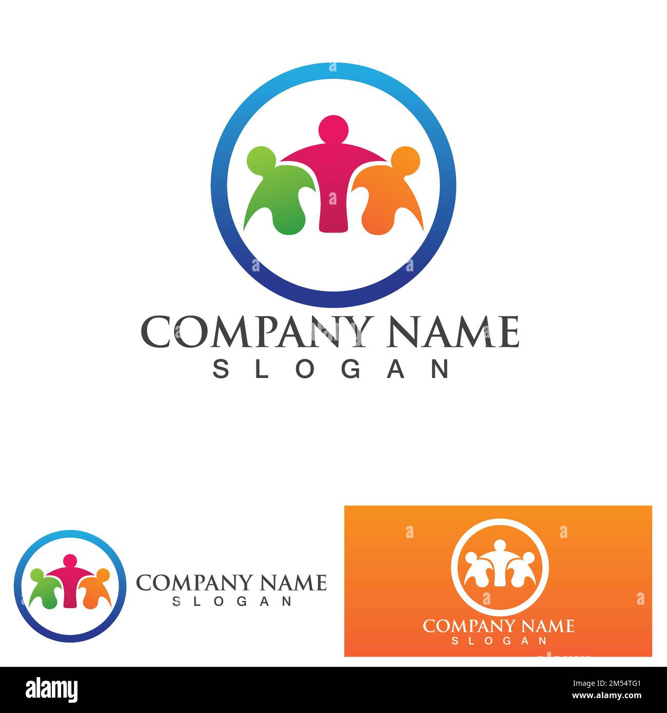 Team work group people logo and symbol vector Stock Vector Image & Art ...