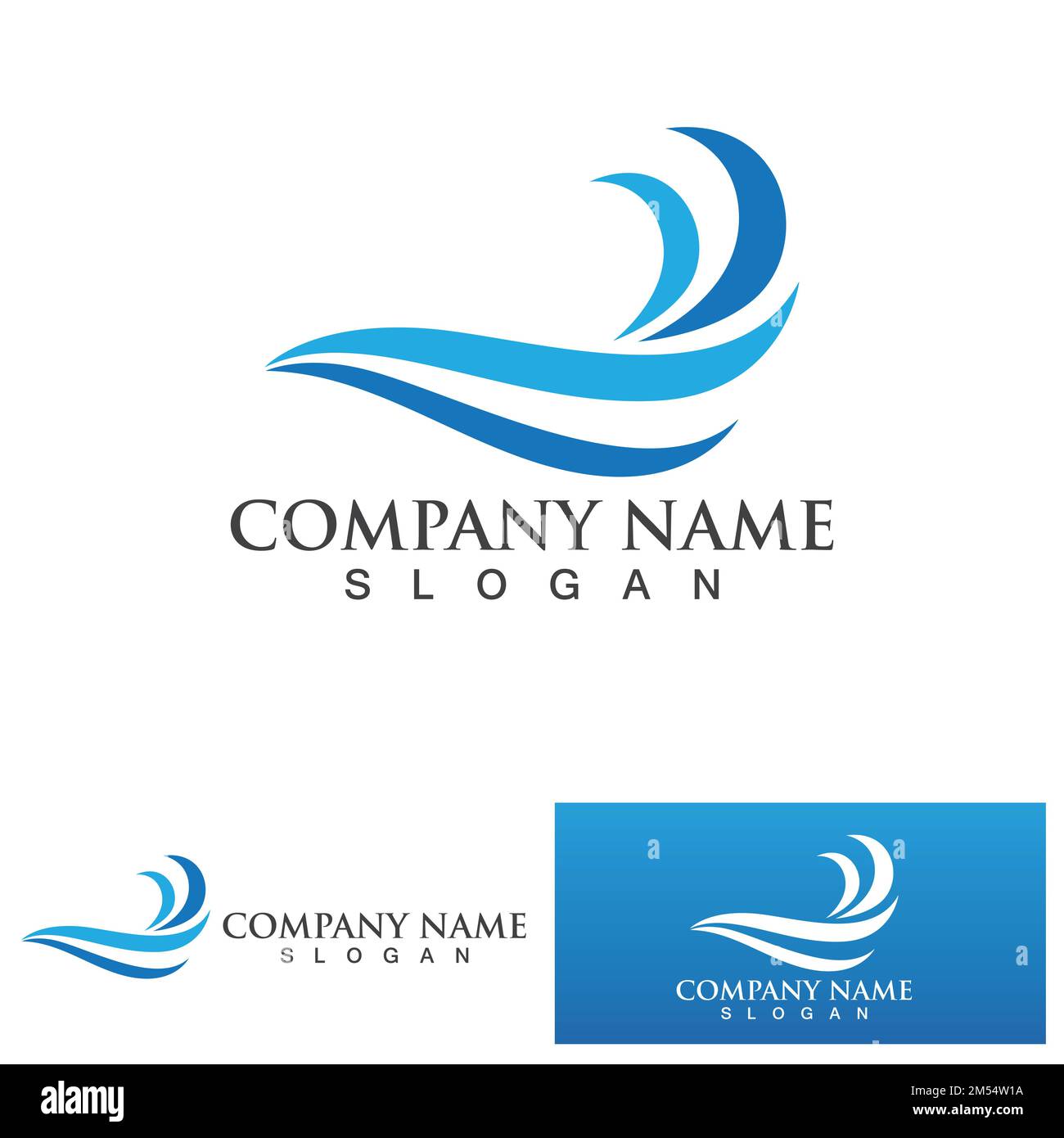 sea ocean wave line logo simple monoline style vector icon symbol ...