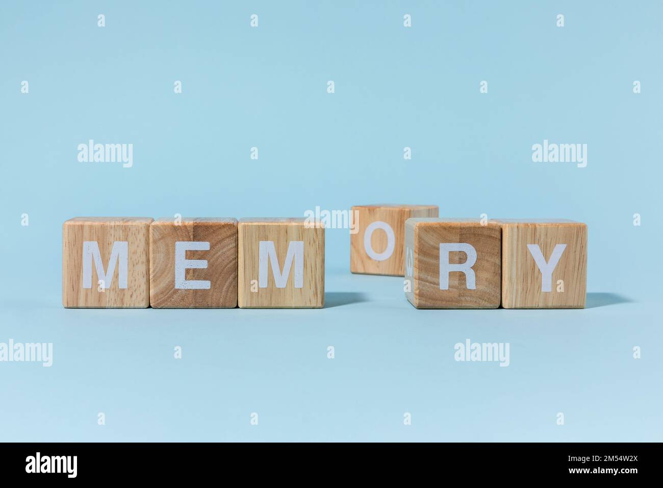 brain health and dementia series a block with a memory written on it ...