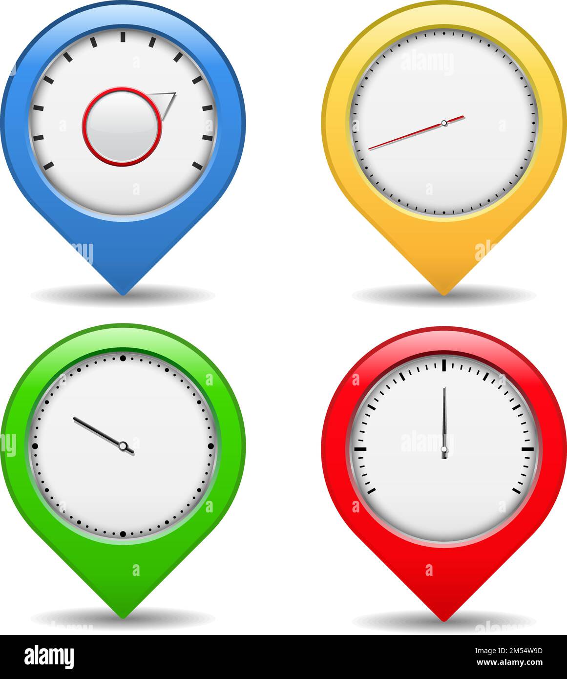 Different Indicators, vector eps10 illustration Stock Vector Image ...