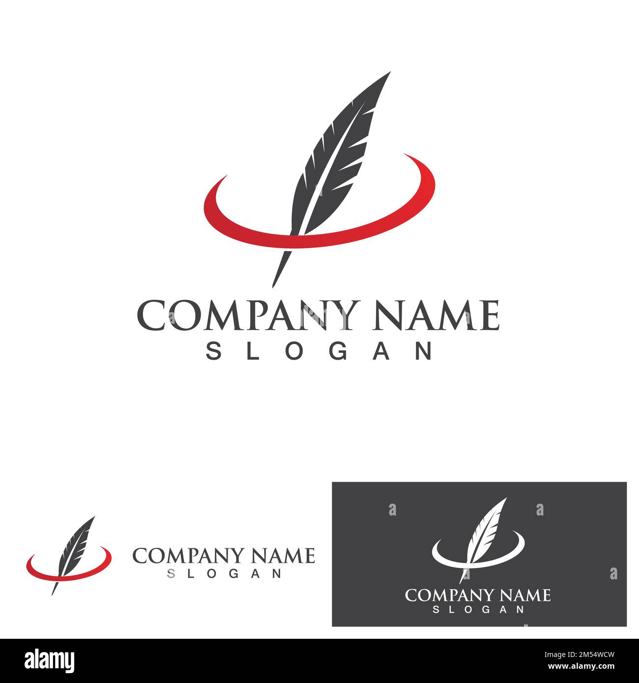 feather law logo template-vector Stock Vector Image & Art - Alamy
