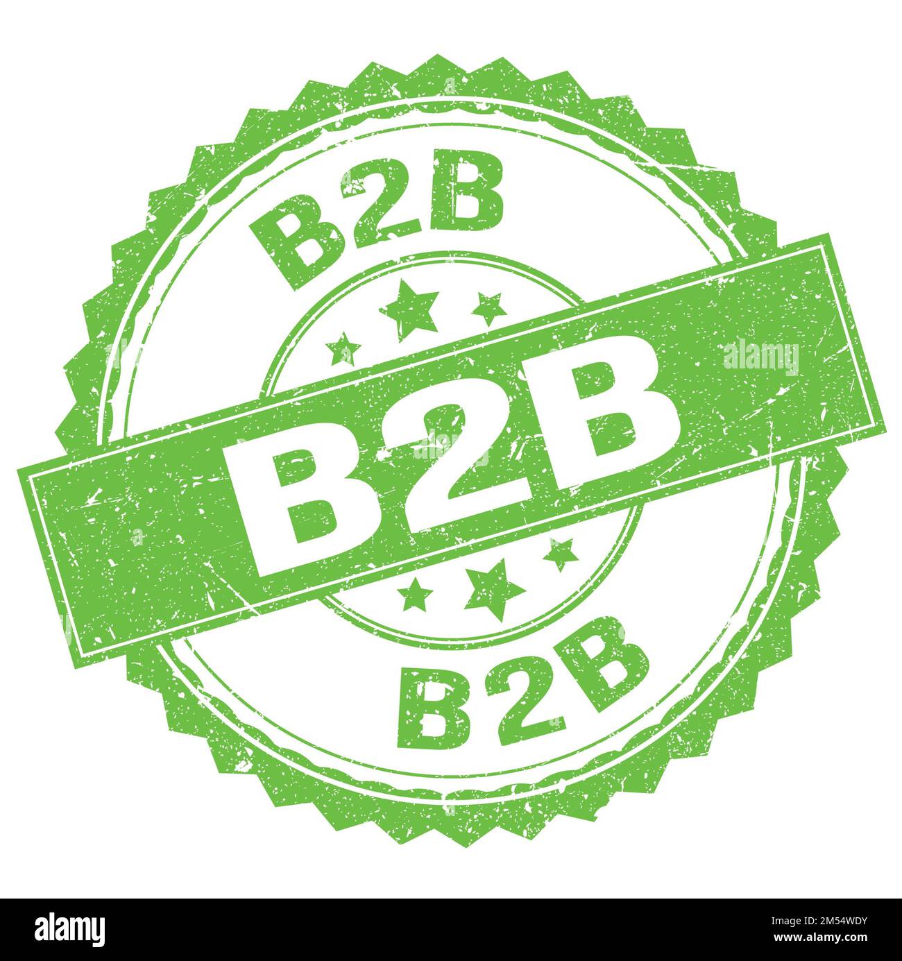 B2B text written on green round stamp sign Stock Photo - Alamy