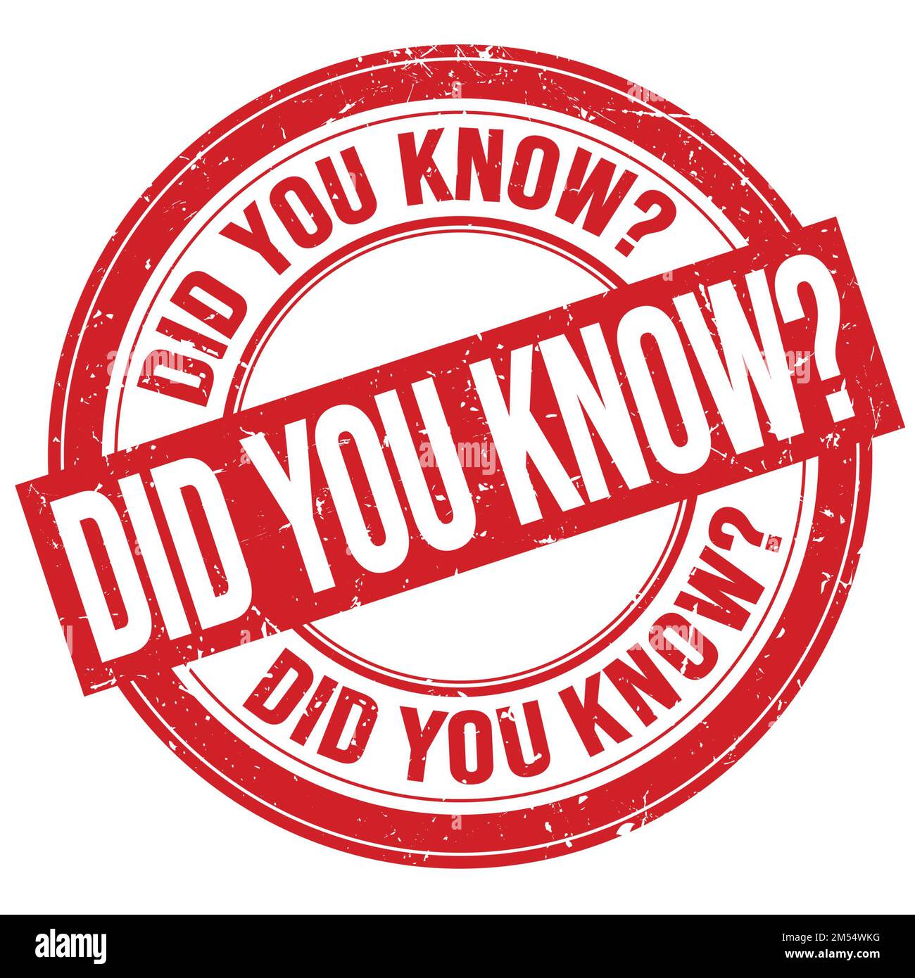 DID YOU KNOW? text written on red round grungy stamp sign Stock Photo ...