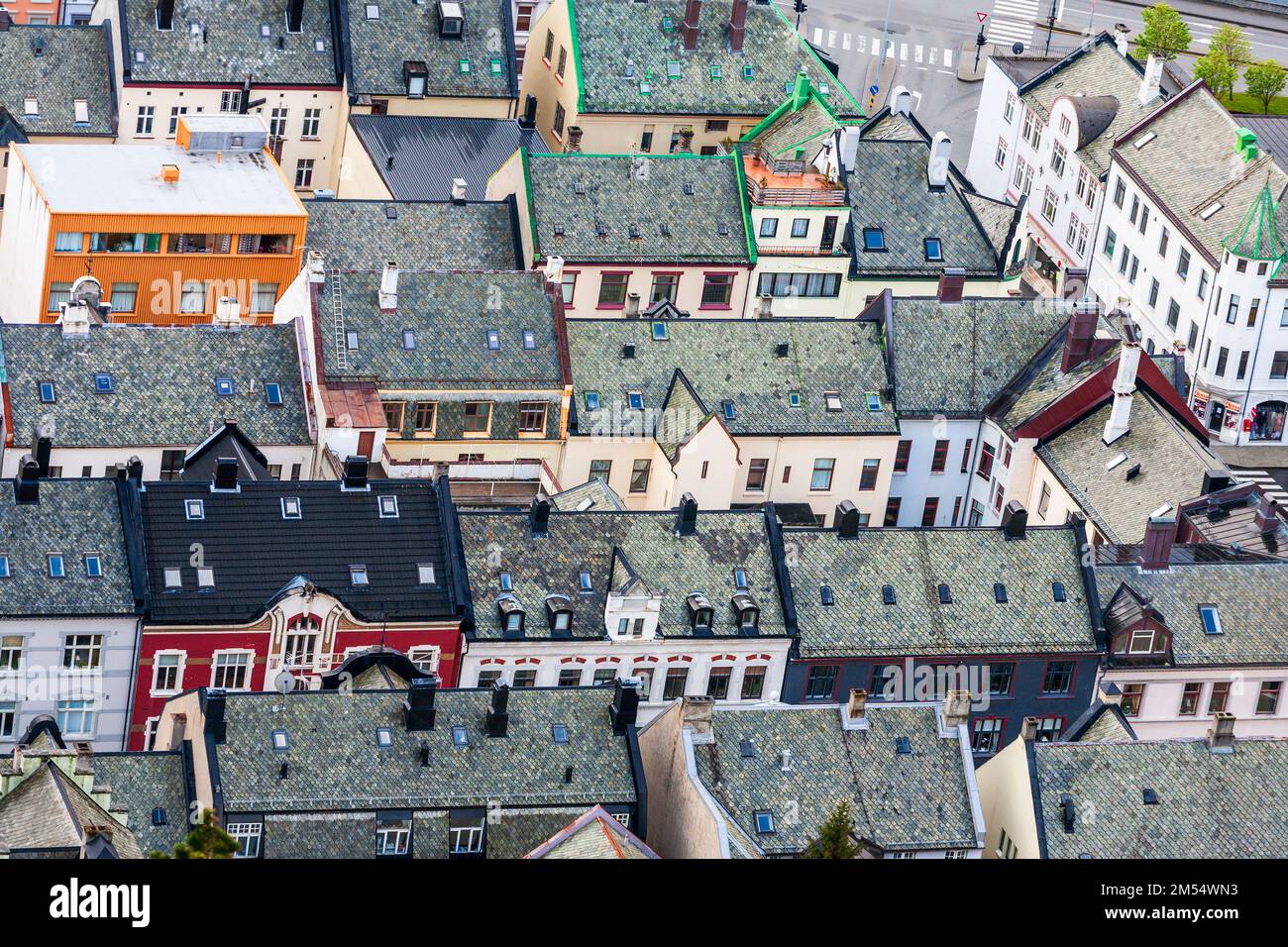 Rooftop view at a residential area Stock Photo - Alamy