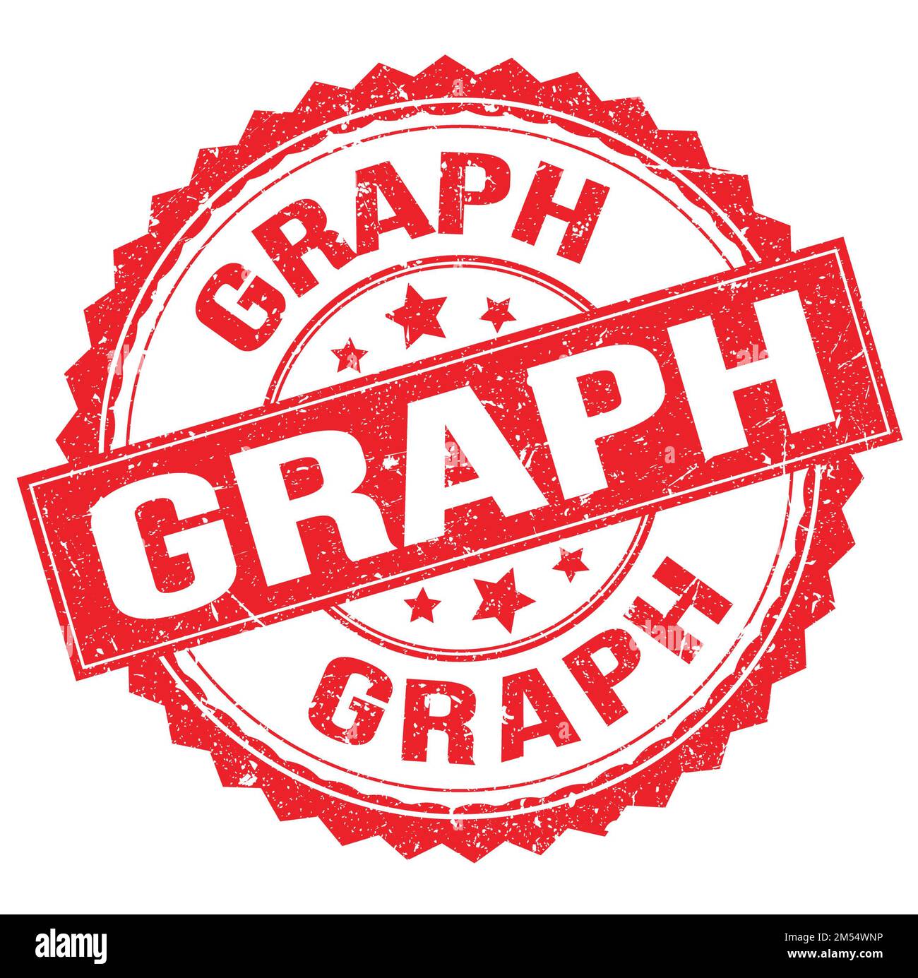 GRAPH text written on red round stamp sign Stock Photo - Alamy