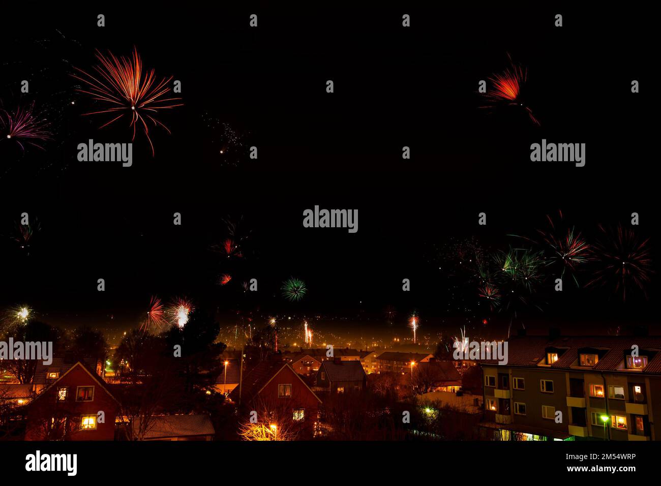 Rooftop fireworks hi-res stock photography and images - Alamy