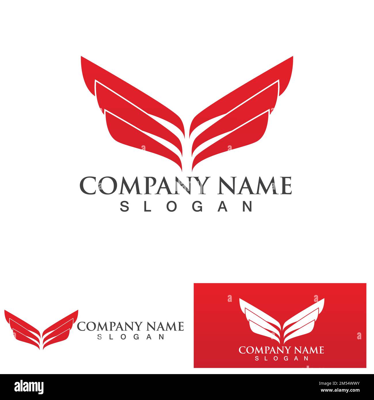 Wing falcon bird Logo Template vector Stock Vector Image & Art - Alamy