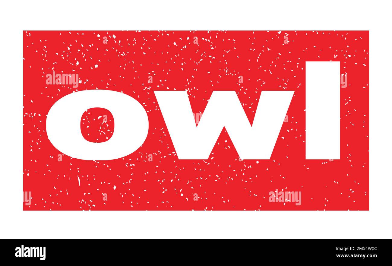 Red owl sign Cut Out Stock Images & Pictures - Alamy