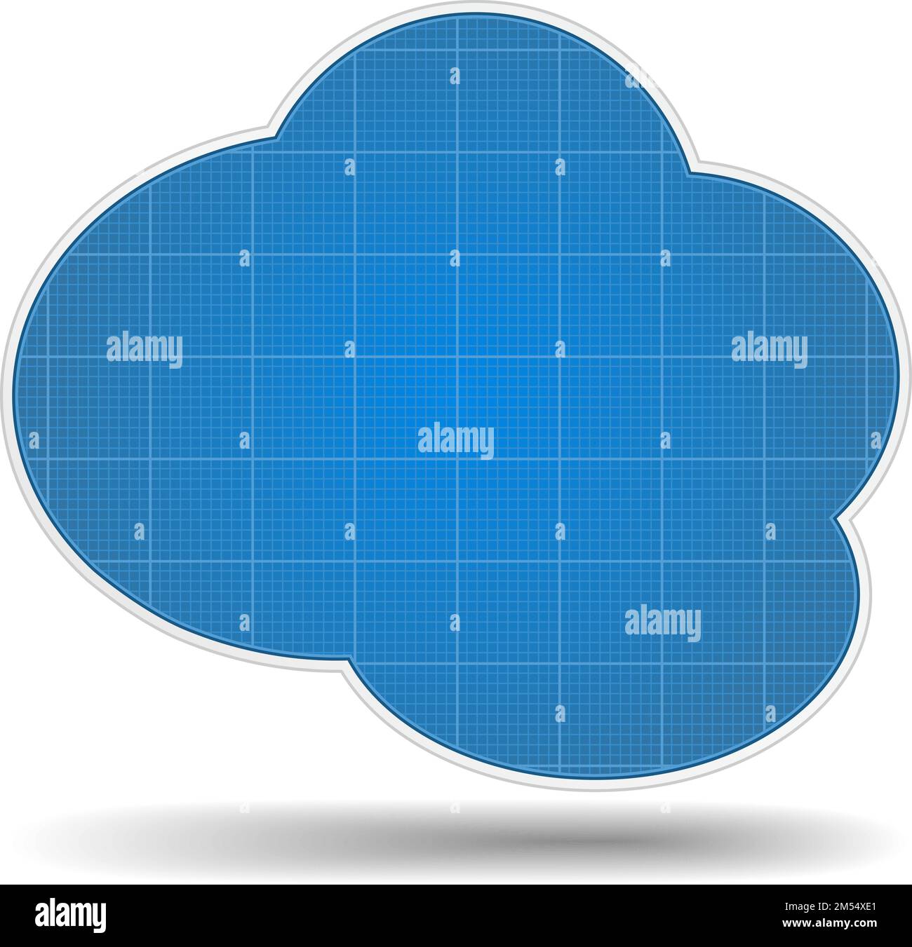 Blueprint cloud, vector eps10 illustration Stock Vector Image & Art - Alamy